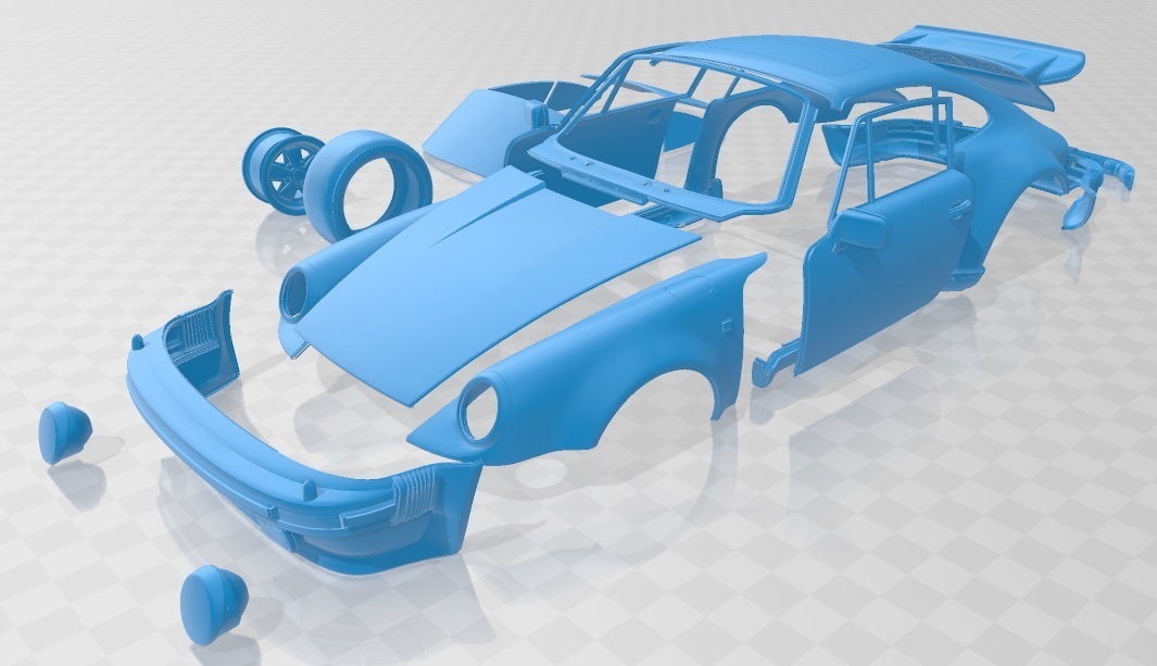 Télécharger fichier STL Porsche 911 1973 Voiture imprimable • Modèle à imprimer en 3D ・ Cults